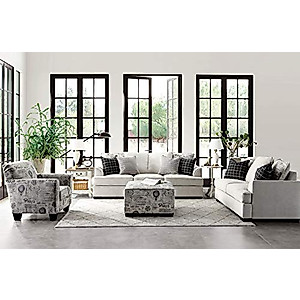 Acanva Luxury Contemporary Chenille Living Room Sofa, Couch, Cream