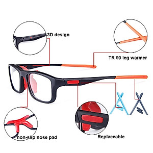 Mcolics Basketball Sports Soccer Goggles Antifog Safety Protective Glasses Eyewear for Adults Youth (Grey)