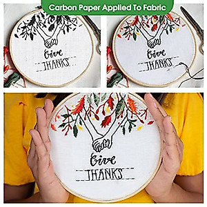 PSLER 100 Sheets Carbon Paper Sheets, Carbon Transfer Paper with 3PCS Embossing Stylus for DIY Woodworking, Paper, Canvas and Other Art Craft Surfaces(7.3 by 10 Inch)