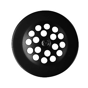 Westbrass Gerber Style Bee-HiveTub Strainer Grid with Screw, Matte Black, D327-62