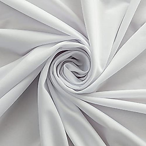 KULLAMEE 2pcs White Lash Bed Cover Fitted for 6FT Lash Table or Massage Bed Lash Extension Bed Spandex Bed Cover (White/Cream 2)