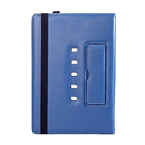 Berfea Laptop Sleeve Case Compatible with Lenovo Yoga S730/C640/C630/Yoga 6 13 AMD, 13.3 inch Protective Hard Shell, Blue with Pen Holder & Stand Function