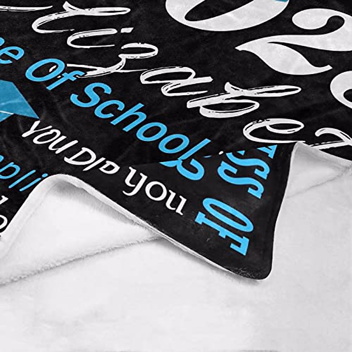 InterestPrint Personalized Graduation Blanket, Custom Graduation Gift for Him Her, College Graduate, High School Class of 2023 for Graduating