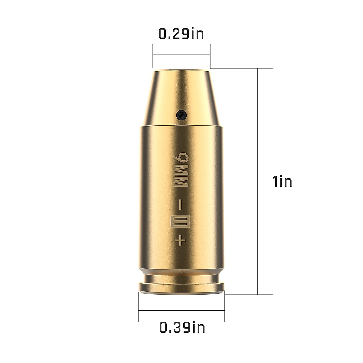 Feyachi Bore Sight 9mm Red Laser Zeroing Boresighter with 3 Sets of Batteries