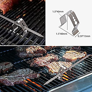 Replacement Meat Probe for Pit boss Pellet Grill and Pellet Smoker, 3.5mm Plug 2 Pack Meat Probes with Grills Clip Accessories (Upgraded Version)