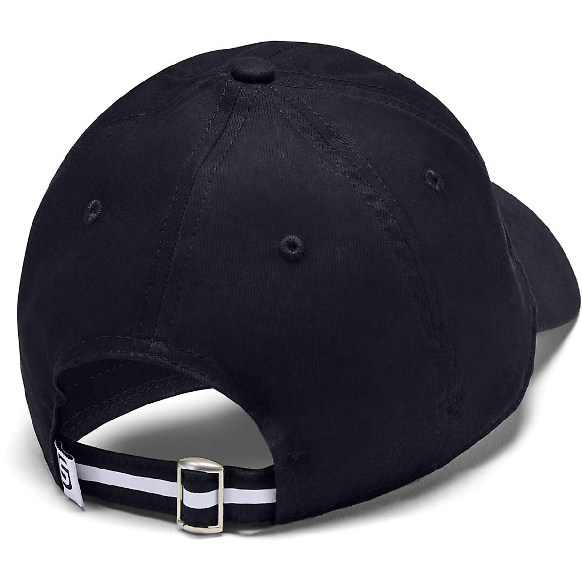 Under Armour Men's Jordan Spieth Washed Cotton Cap, Black (001)/White, One Size Fits all