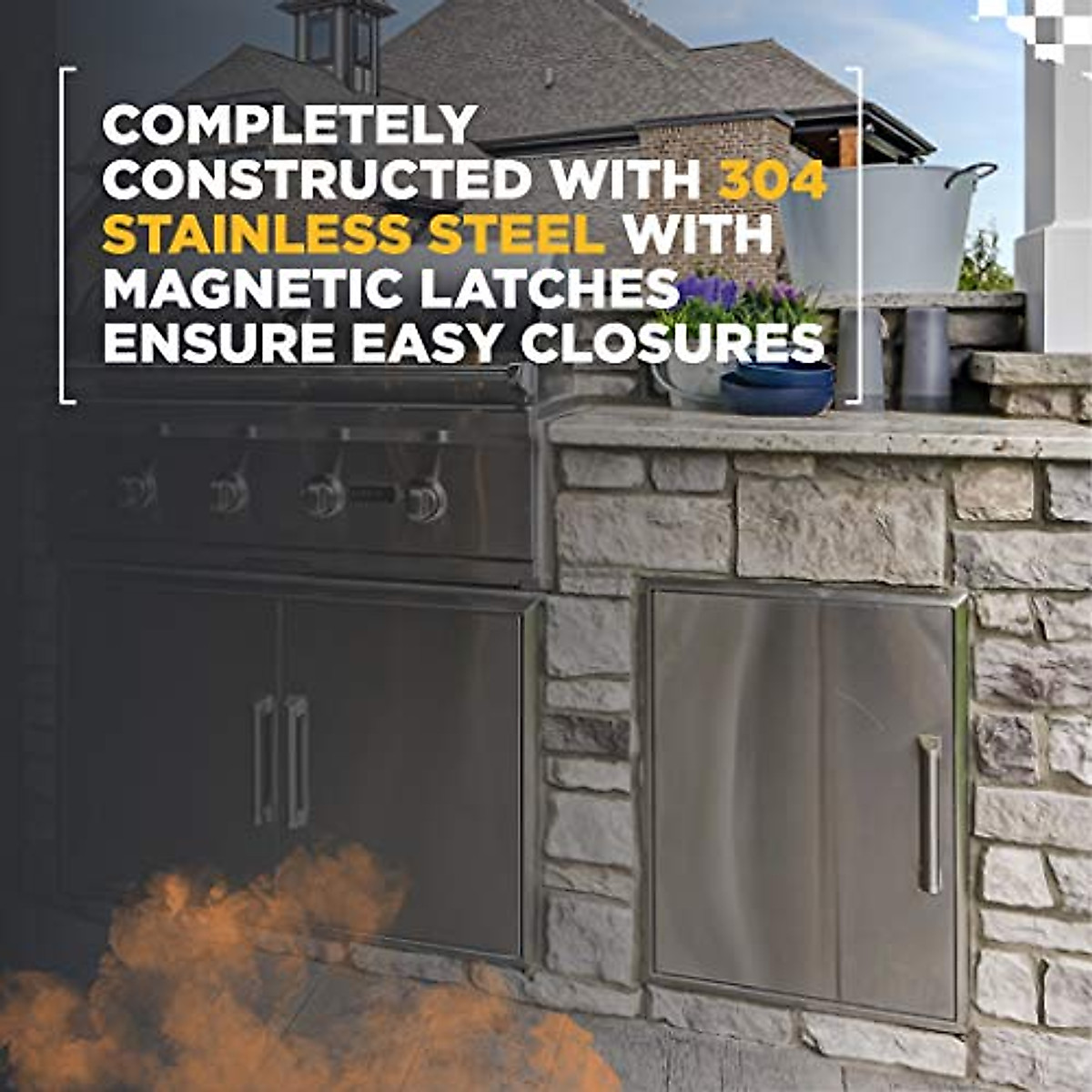 Coyote 17 Inch Single Access Door, Vertical - CSA2417