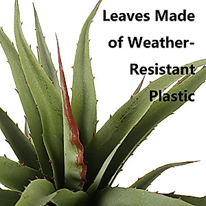 Softflame 27in Artificial Agave Plant Potted Plants, Artificial Plant Perfect for Home Office Indoor Decoration