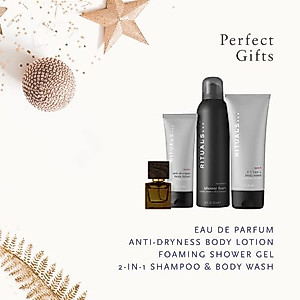 RITUALS Homme Invigorating Gift Set - Foaming Shower Gel, 2-in-1 Shampoo & Body Wash, Anti-Dryness Lotion & L'Essentiel Eau de Parfum - Medium