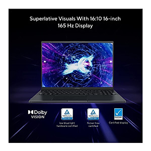 ASUS Zenbook Pro 16 Laptop 16" 165Hz Refresh Rate Display, Intel i7-12650H CPU, DialPad, NVidia GeForce RTX 3070 Ti Graphics, 32GB RAM, 1TB SSD, Windows 11 Home, Tech Black, UX6601ZW-DB76