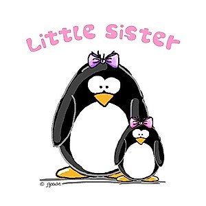 CafePress Little Sister Penguin Mug Ceramic Coffee Mug, Tea Cup 11 oz