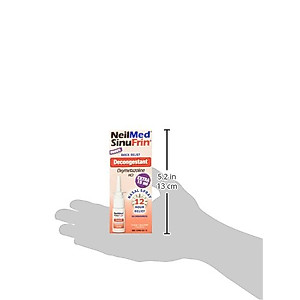 NeilMed SinuFrin Decongestant 0.5 Fluid Ounce (15 mL) (packaging may vary)
