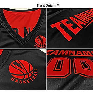 Custom Men Boy Reversibe Basketball Jersey 90s Hip Hop Athletic Shirts Personalized Printed Name Number