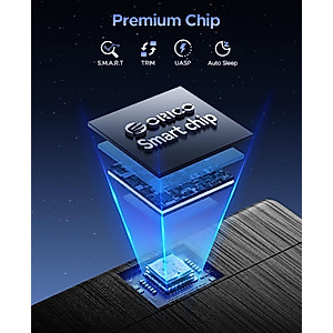 ORICO USB 3.0 to SATA III 2.5" External Hard Drive Enclosure for 2.5 Inch 7mm-9.5mm SATA HDD/SSD Tool Free [UASP Supported],Black(2189U3)