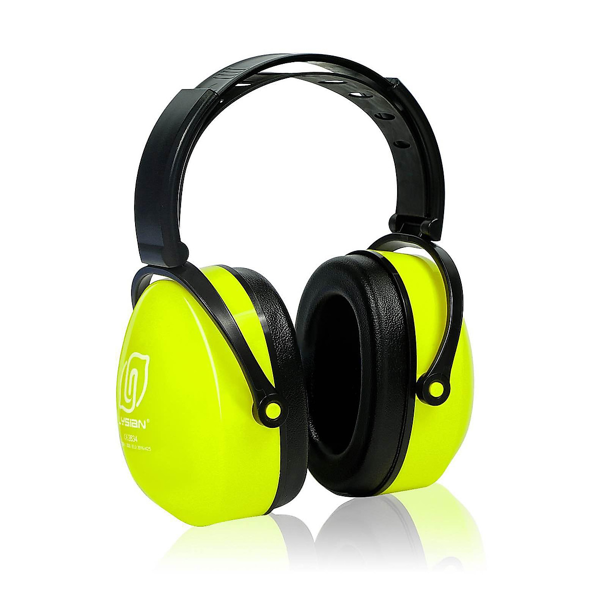 LYSIAN Foldable Noise Reduction Earmuffs, Hearing Protection Safety Ear Muffs for Shooting, Workshop, Indurstrial and Loud Security Events, for Adult Men and Women