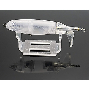 Free Eye 5pcs Unpainted Plopper Bait Fishing Hard Clear Lure Body 110mm 13.97g Blank 8339L#