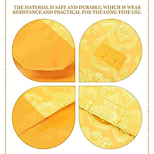 Book Bible Cover Cloth Brocade Silk Altar Shrine Japanese Colouring Carrying Organizer Covers Pouch Jewelry Scripture Chinese| | - - (Color: Yellow)