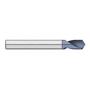 RedLine Tools - 3/8 (.3750) Dia, 2 Flt, Centering-Spotting Drill, Carbide AlTiN Coated 1.0000 LOC, 3/8 (.3750) Dia Round Shank, 3.0000 OAL, 142° Point