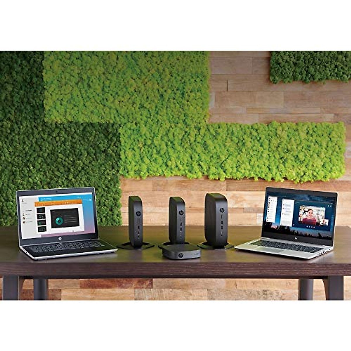 HP t640 Thin ClientAMD Ryzen R1505G Dual-core (2 Core) 2.40 GHz - TAA Compliant - 4 GB RAM DDR4 SDRAM - 16 GB Flash - AMD Radeon Vega 3 Graphics - Gigabit Ethernet ThinPro - IEEE 802.11ac - Displ