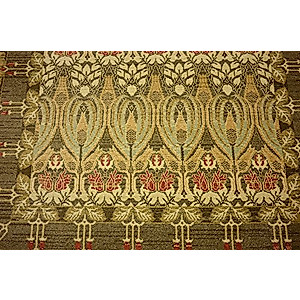 Unique Loom Edinburgh Collection Classic Oriental Traditional French Country Inspired Border Design Area Rug, 5 x 8 ft, Brown/Beige