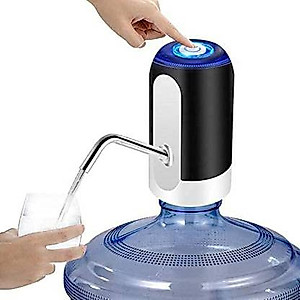 2020 Water Bottle Pump, USB Charging Automatic Drinking Water Pump for Universal 2-5 Gallon Jugs, Portable Electric Water Dispenser for Home Kitchen Office Camping