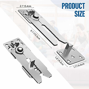 SKMYL Sofa Connector, Heavy Duty Sofa Snap Furniture Invisible Connector Head Snap with Mounting Screws, Sofa Connector Bracket for Loveseat Sofa and Other Furniture (Sofa Alligator Clips 2 Pairs)