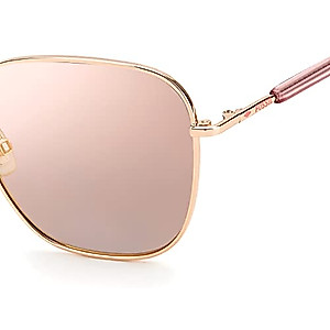 Fossil Women's Female Sunglass Style FOS 3117/S Square, Red Gold/Rose Gold Multilayer, 52mm, 19mm