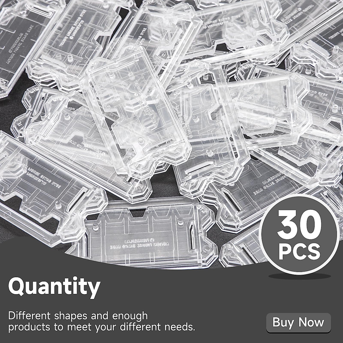 NC EBCO 30 Pieces Action Figure Display Stands Clear Doll Model Support Stand for 3 75 inch Action Figures … Transparent Action Figure Dispaly Stand Base