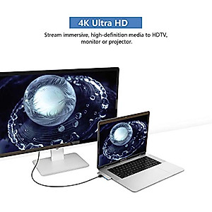 Purgo Mini USB C Hub Adapter Dongle for MacBook Air 2022-2018 and MacBook Pro 13 M2 2022-2016, MacBook Air USB Adapter with 4K HDMI, 100W PD, 40Gbps TB3 5K@60Hz, USB-C and 2 USB 3.0