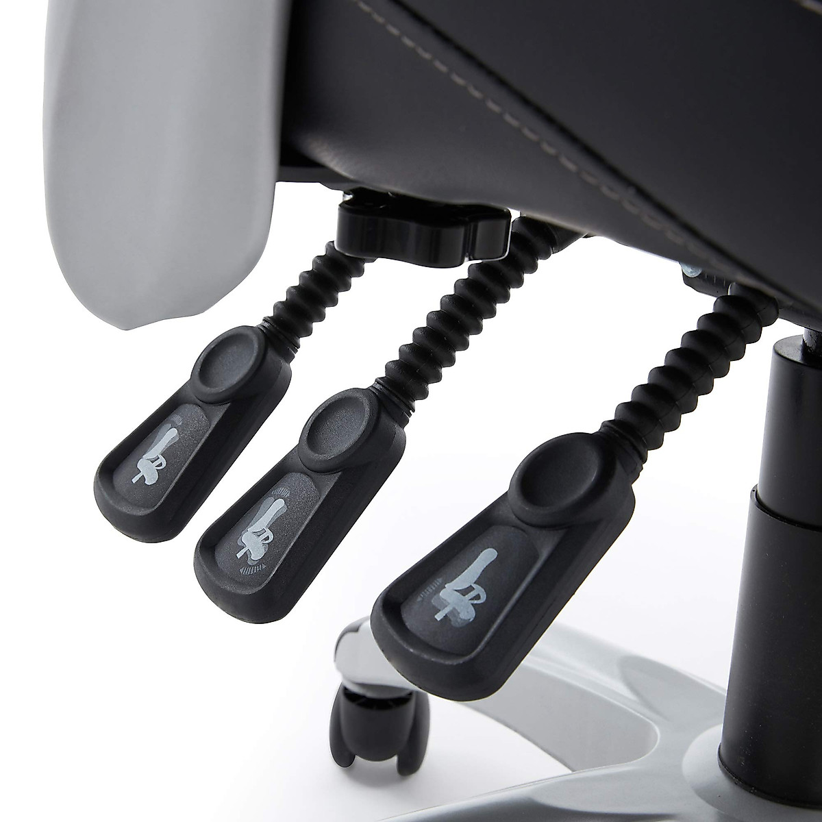 Serta Ergonomic Leather Computer Chair with Layered Memory Foam, Contoured Lumbar, Pillowed Headrest Executive Adjustable Office, Black 25.25D x 29W x 44.5H in