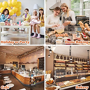 50 Pcs Bread Bags for Homemade Bread, Sourdough Paper Bread Bags With Window, 50% Thicker 13.7x8.2x3.7in A Large Bakery Bags Used for Storage Bread Cookies & Snacks, 60 Cute Sealing Stickers With Ties