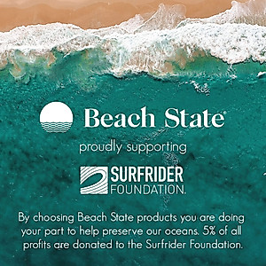 Beach State Summerland 6.5 Feet Beach Umbrella with Fringe - Outdoor Umbrella - UV50+ Sun Protection (Pink Salt Stripes)