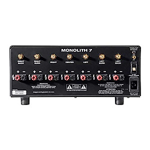 Monoprice 114566 Monolith Multi-Channel Power Amplifier - Black With 7x200 Watt Per Channel, XLR Inputs For Home Theater & Studio