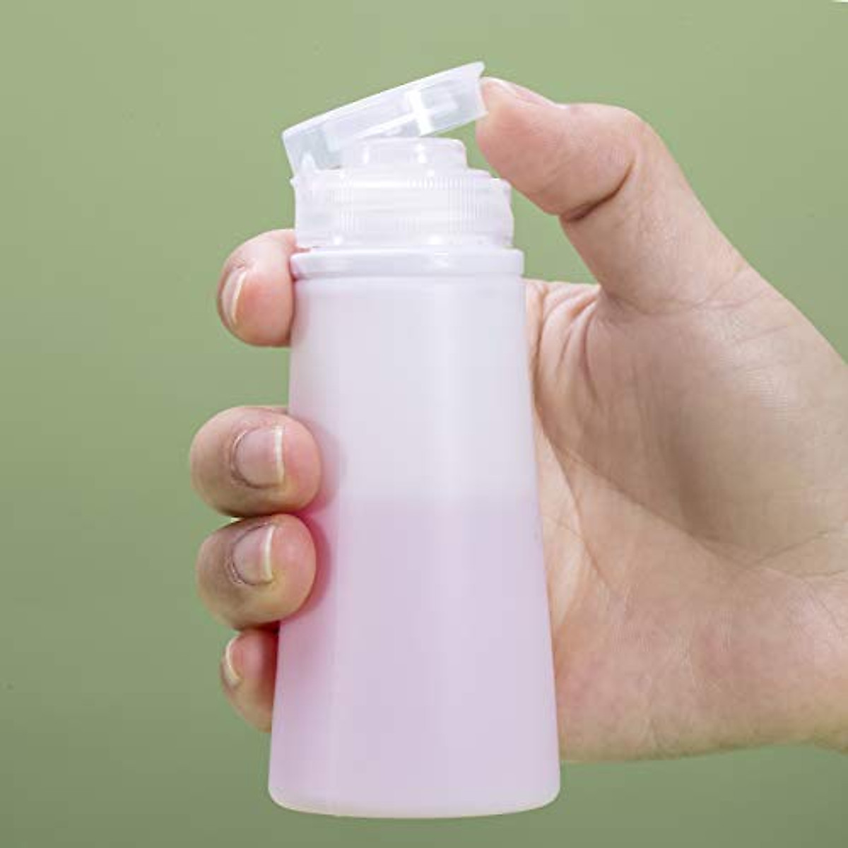 Valourgo Leak Proof Travel Size Bottles, TSA Approved Portable Silicone Containers Plastic Spray Bottle for Travel Size Toiletries Refillable Travel Accessories Handy 5 Pieces Travel Kit (3.4 fl. oz)