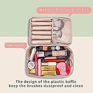 Queboom Travel Makeup Bag Cosmetic Bag Makeup Bag Toiletry bag for women and men (Green)