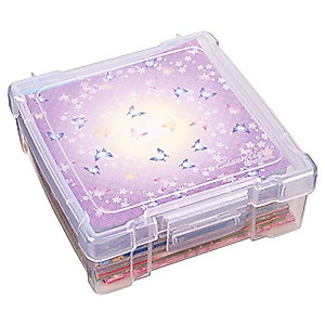 ArtBin 6953AB ClearView 6" x 6" Box Art & Craft Organizer, [1] Plastic Storage Case, Clear