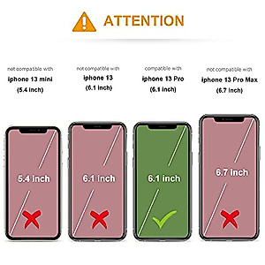 KIHUWEY Compatible with iPhone 13 Pro Case Wallet with Credit Card Holder, Premium Leather Magnetic Clasp Kickstand Heavy Duty Protective Cover for iPhone 13 Pro 6.1 inch(Brown)