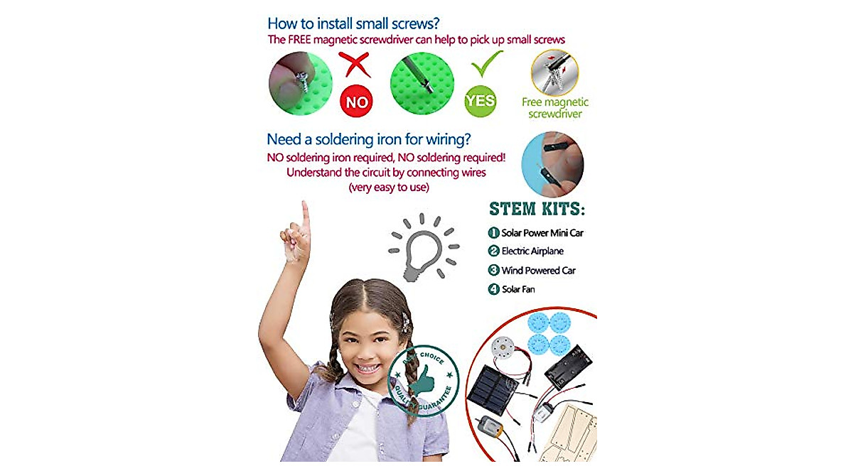 4 in 1 Solar Power STEM Kit for Kids - Fun Learning