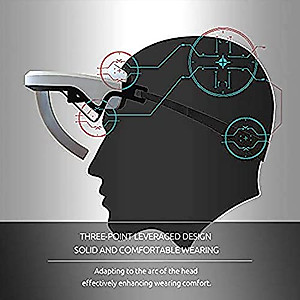 ZNBJJWCP AR Headset, Smart AR Glasses 3D Video Augmented Reality VR Headset Glasses for 3D Videos and Games