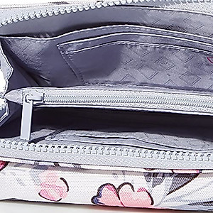 Vera Bradley Women's Recycled Lighten Up Reactive Compact Crossbody Purse With RFID Protection, Hummingbird Blooms, One Size