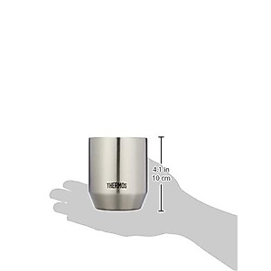 Thermos JDH-360P S Vacuum Insulated Cup, 12.2 fl oz (360 ml), Stainless Steel, Set of 2