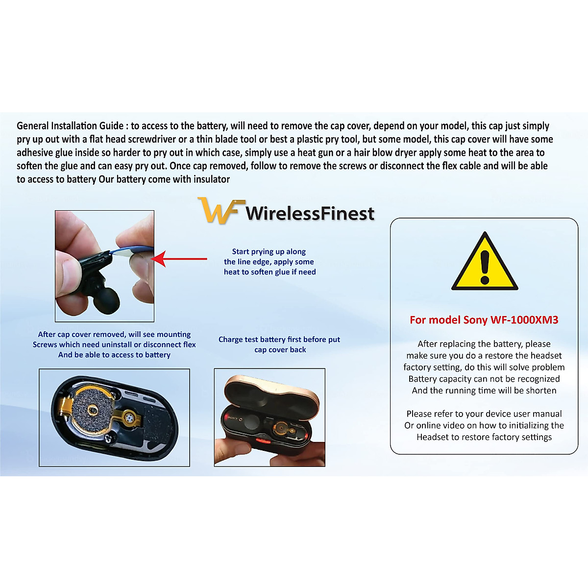 2X Pack CP1243 Battery Replacement for Sony WF1000XM4 XM3 SP600 SP700 SP900 Jabra Rox Galaxy Buds CP Truly Wireless EarbudHeadset Headphone Varta Battery