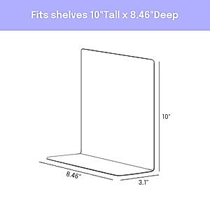 Jogori Shelf Dividers for Closet Organization: Durable Clear Acrylic Divider Organizer for Shelves - Vertical Adjustable Shelving Separators for Clothing Purse