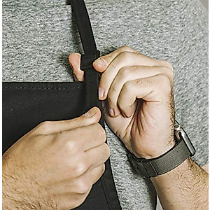 Funny Guy Mugs Kiss The Cook Adjustable Apron with Pockets - Funny Apron for Men & Women - Perfect for Kitchen BBQ Grilling Barbecue Cooking Baking