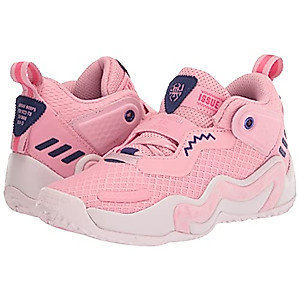 adidas D.O.N. Issue 3 Basketball Shoe, Light Pink/Clear Pink/Team Colleg Purple, 2 US Unisex Little Kid