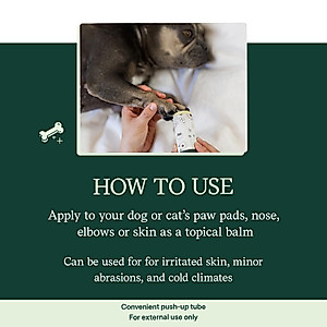 Fera Pet Organics Paw Biome Pet Balm for Dogs & Cats – Vet Created Relief & Nourishment for Nose, Paws, Elbows & Skin – with Organic Beeswax, Neem Oil, Lavender, Calendula & Lactobacillus Sakei – 2oz