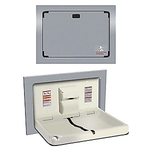 ASI 9018-9 Baby Changing Station, Horizontal, Surface Mounted, Stainless Steel