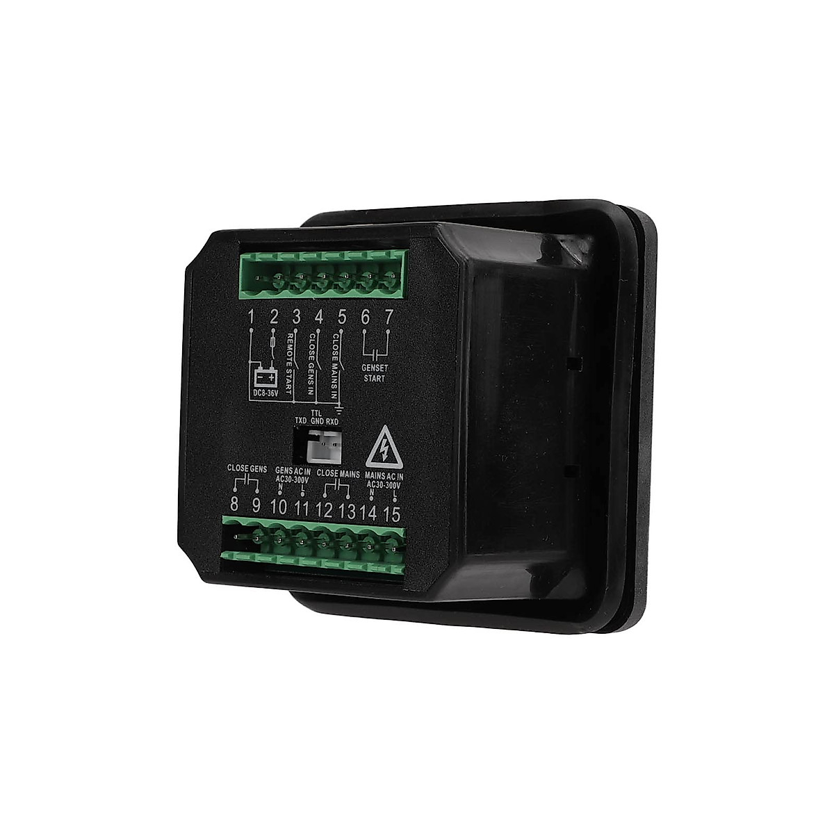 Outdoor Generator Controller Automatic Switch Module Dual Power Switch Controller with LED Display ATS220 AC30‑300V