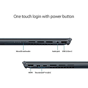 ASUS 2023 Zenbook 14X 14 2.8K HDR OLED Slim Laptop PC 12th Intel 14-Core i7-12700H Iris Xe Graphics 16GB DDR5 1TB NVMe SSD WiFi 6E 2xThunderbolt4 Backlit KB Fingerprint Windows 11 w/ RE 32GB USB