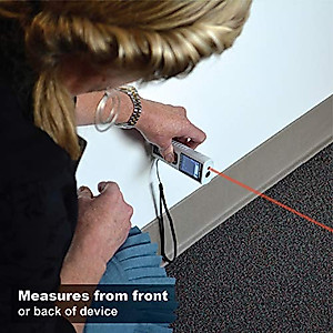 Calculated Industries 3356 Laser Dimension Master 130 Compact Digital Distance Measurer with 130-foot Range and Bright Color Display for Real Estate and Interior Design Pros